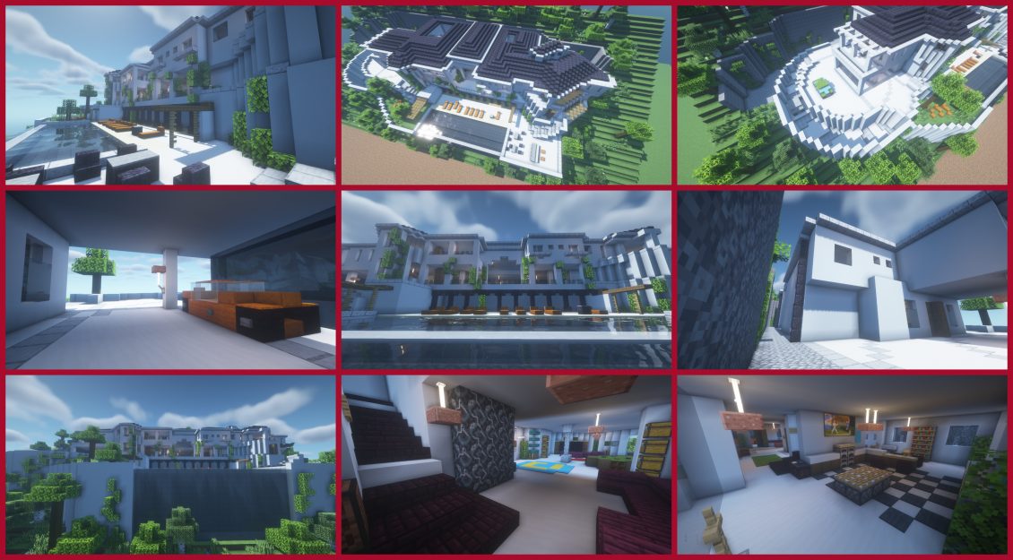 Modern mansion replica in Minecraft – PREMIUM MINECRAFT BLOG